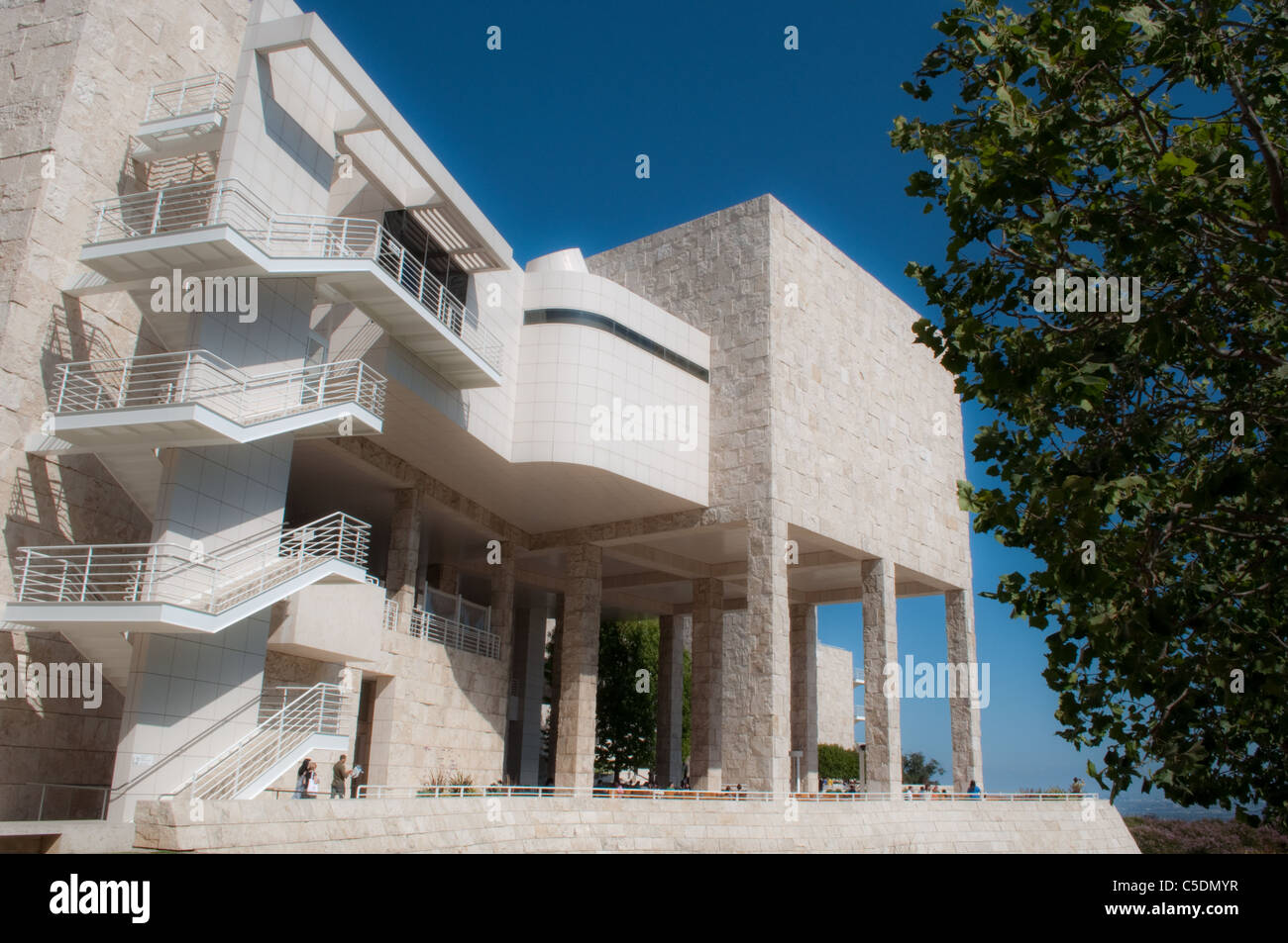 View of the Getty Center Cafe patio Stock Photo - Alamy
