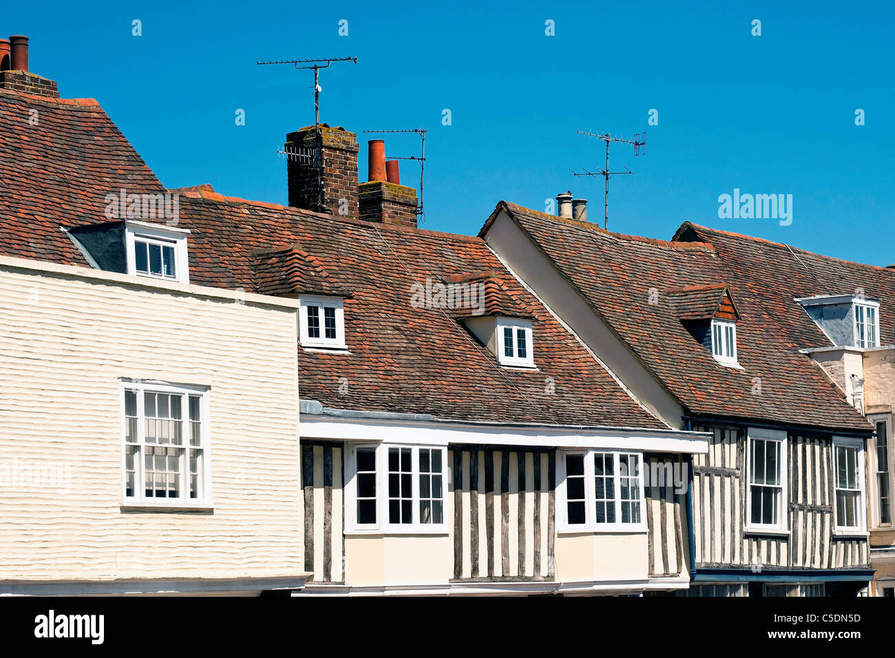 Medieval half timber houses britain uk hi-res stock photography and ...