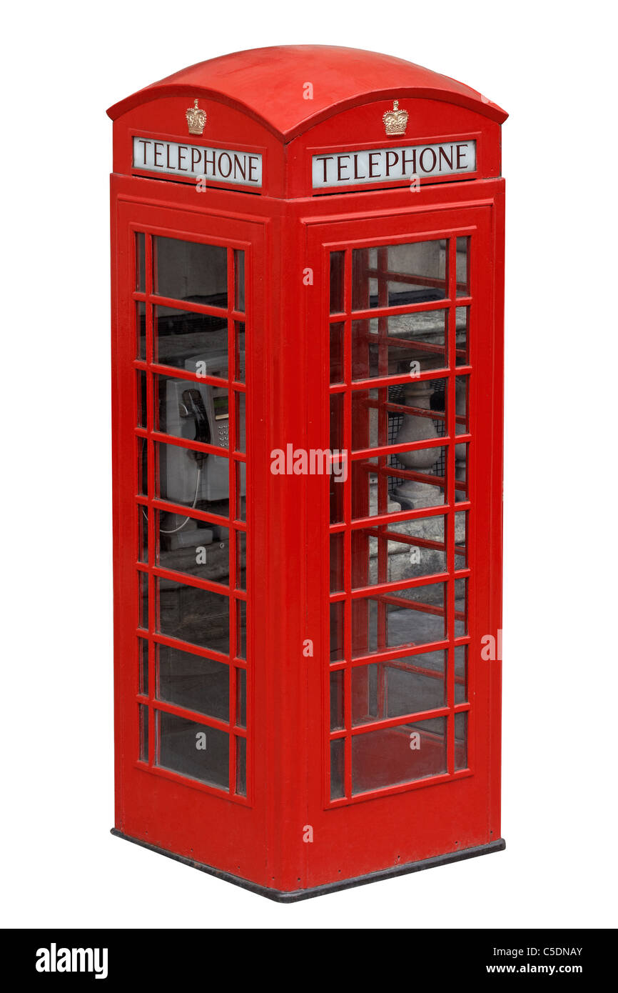 Phone box london cutout hi-res stock photography and images - Alamy