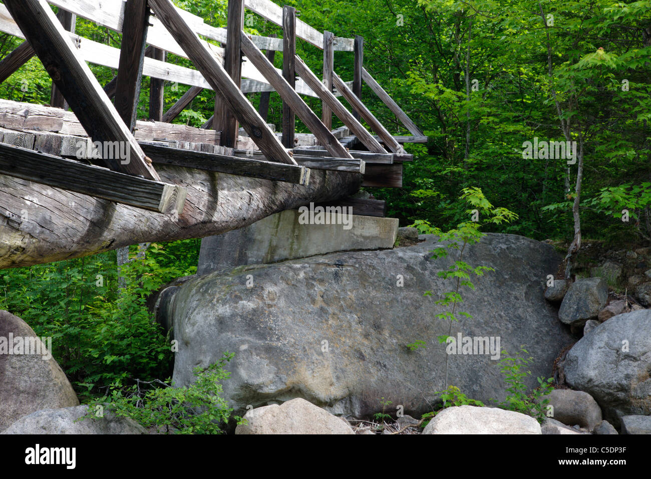 Pemigewasset Wilderness - Foot bridge which crosses over the ...