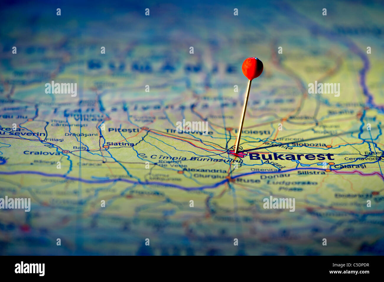 Bucharest map hi-res stock photography and images - Alamy