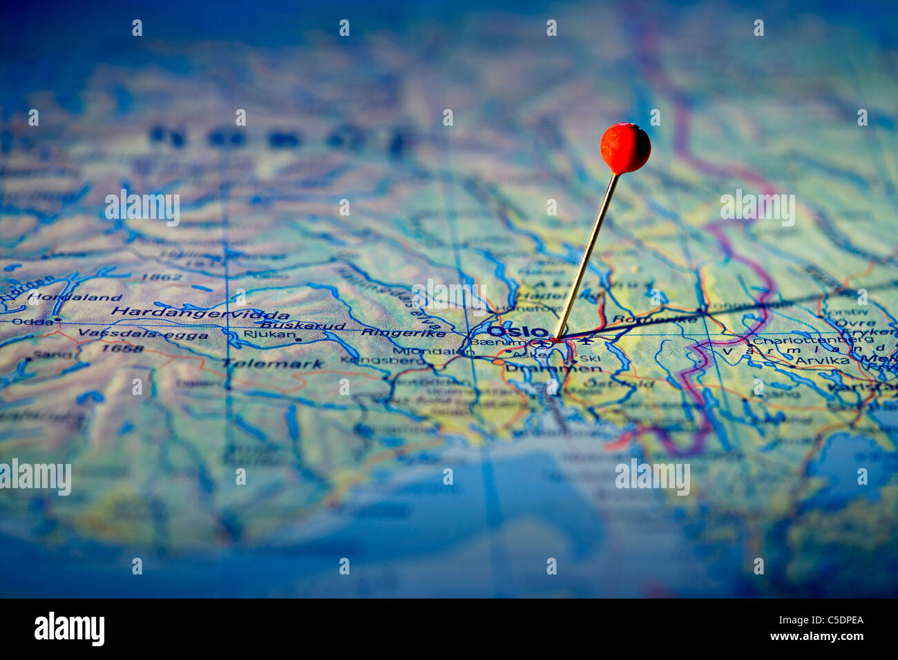 Oslo norway europe map hi-res stock photography and images - Alamy