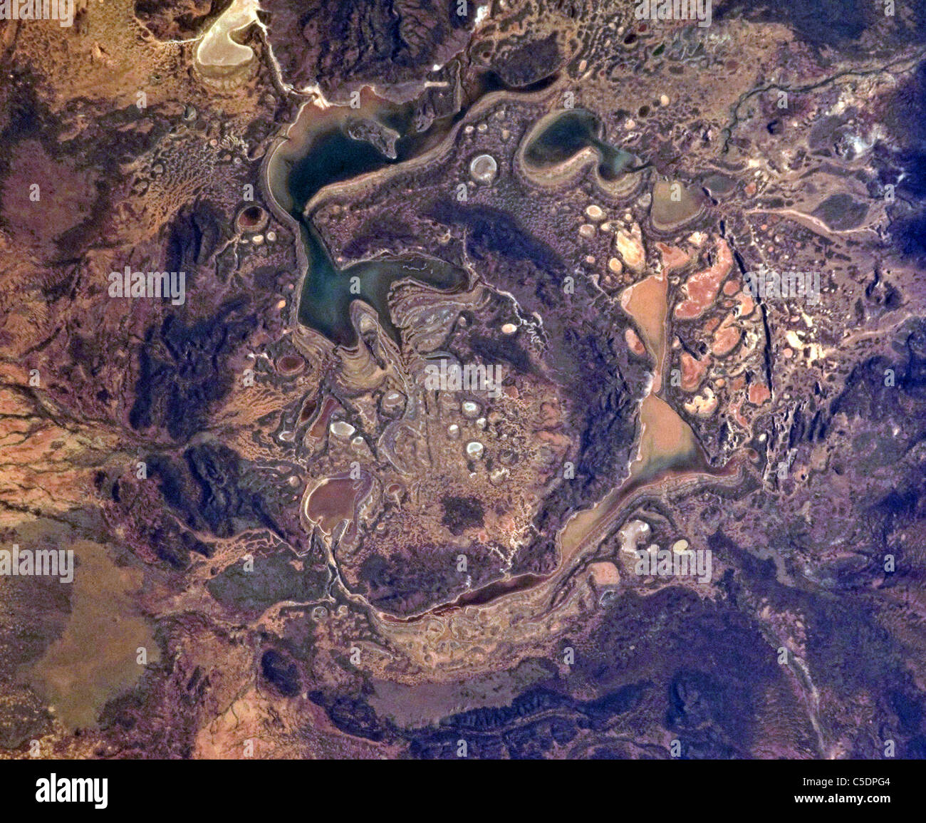 The Shoemaker (formerly Teague) Impact Structure located in Western ...