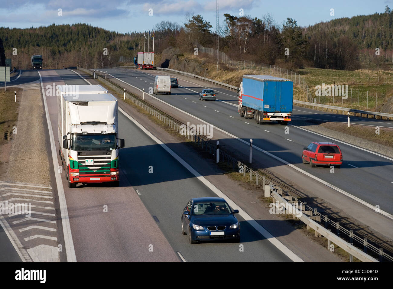 Sweden highway hi-res stock photography and images - Alamy