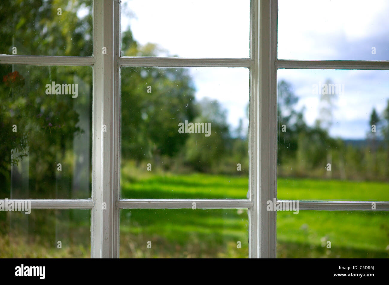 Countryside View Through Window High Resolution Stock Photography and ...