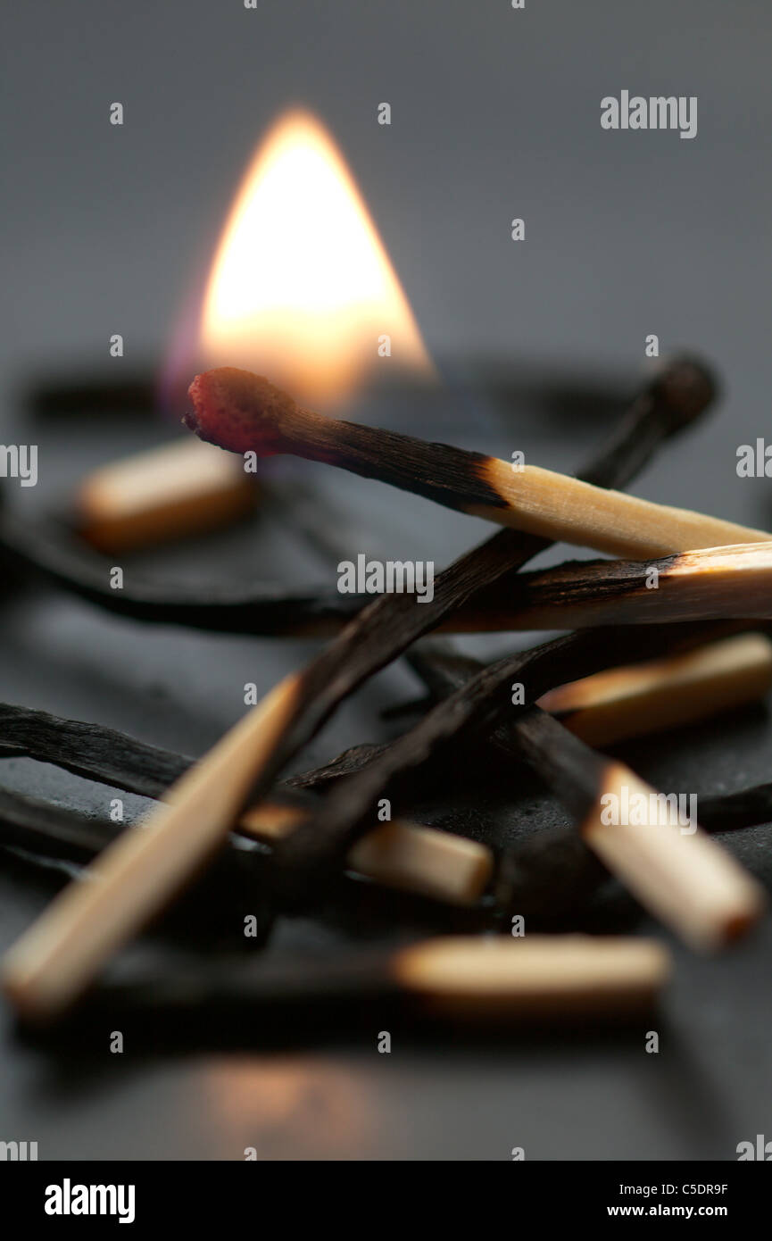 Burnt matchstick hi-res stock photography and images - Alamy