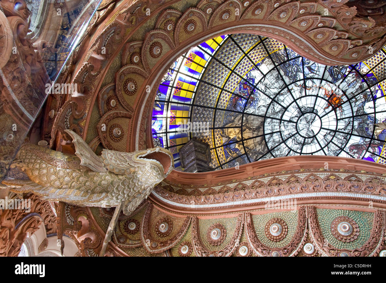 Interior view of the Erawan Museum Stock Photo - Alamy