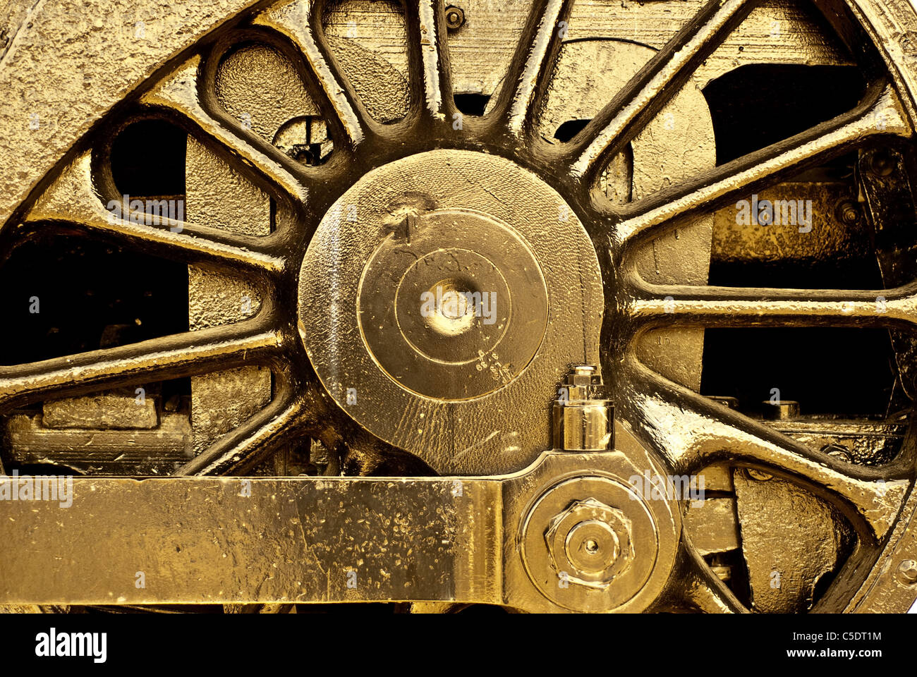 steam locomotive drive wheel Stock Photo - Alamy