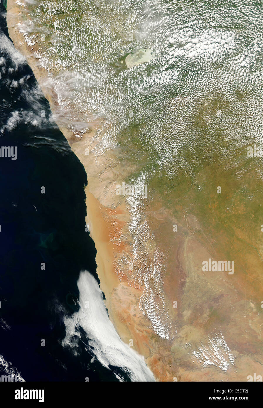 Namibia - satellite image Stock Photo - Alamy
