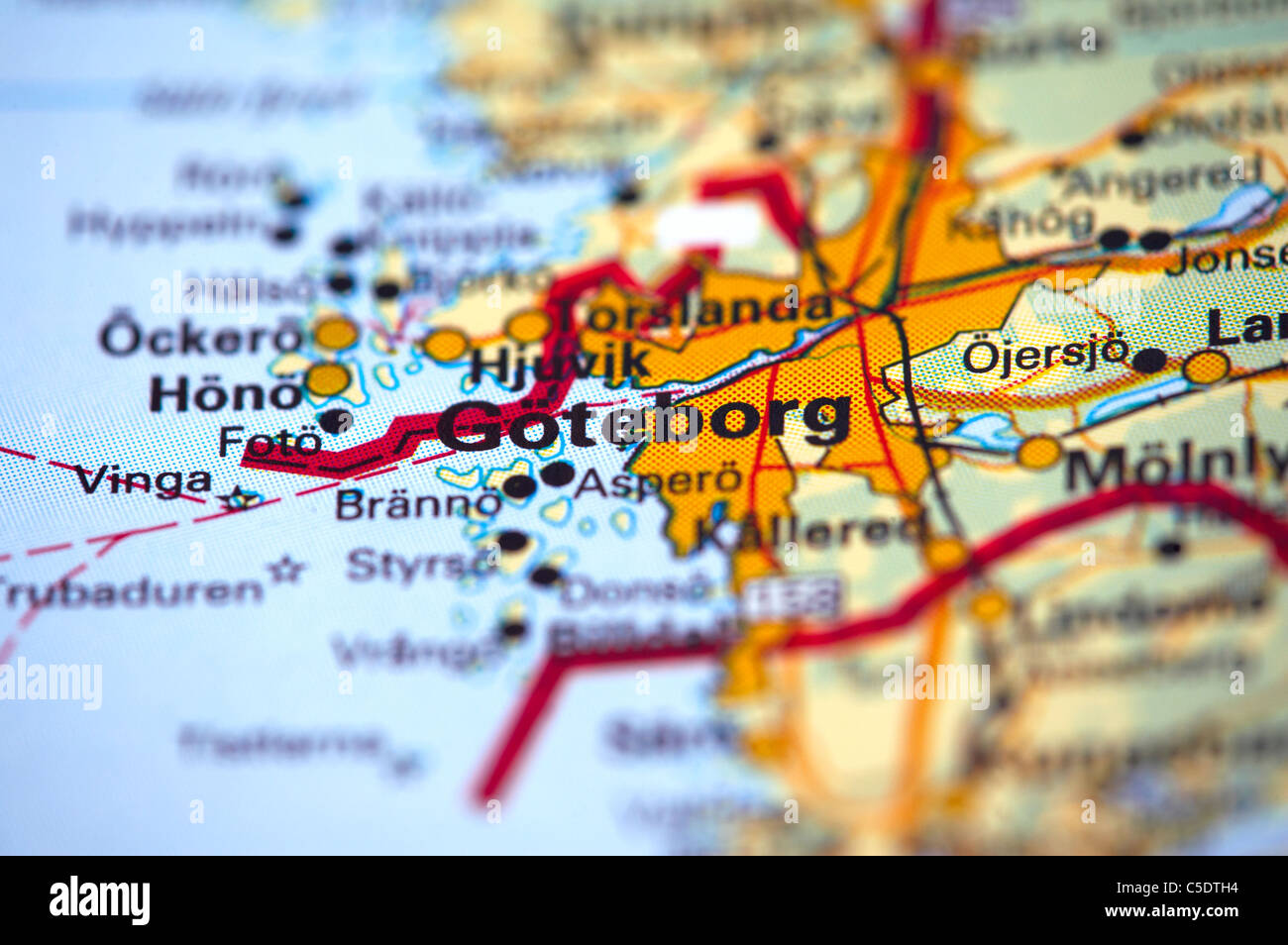 Sweden goteborg map hi-res stock photography and images - Alamy