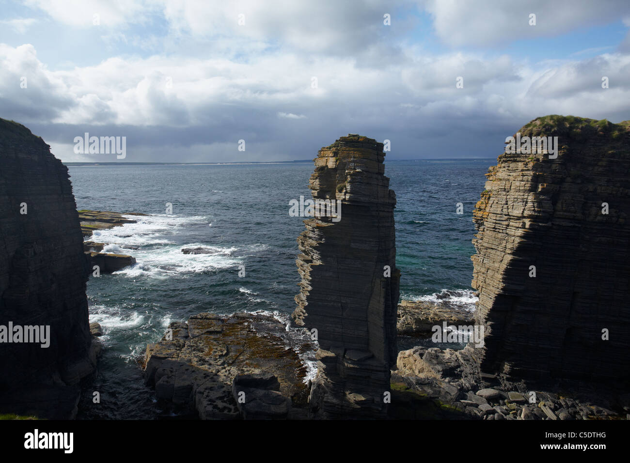 Sea Stacks, near Noss Head, Wick, Caithness, Scotland, United Kingdom ...