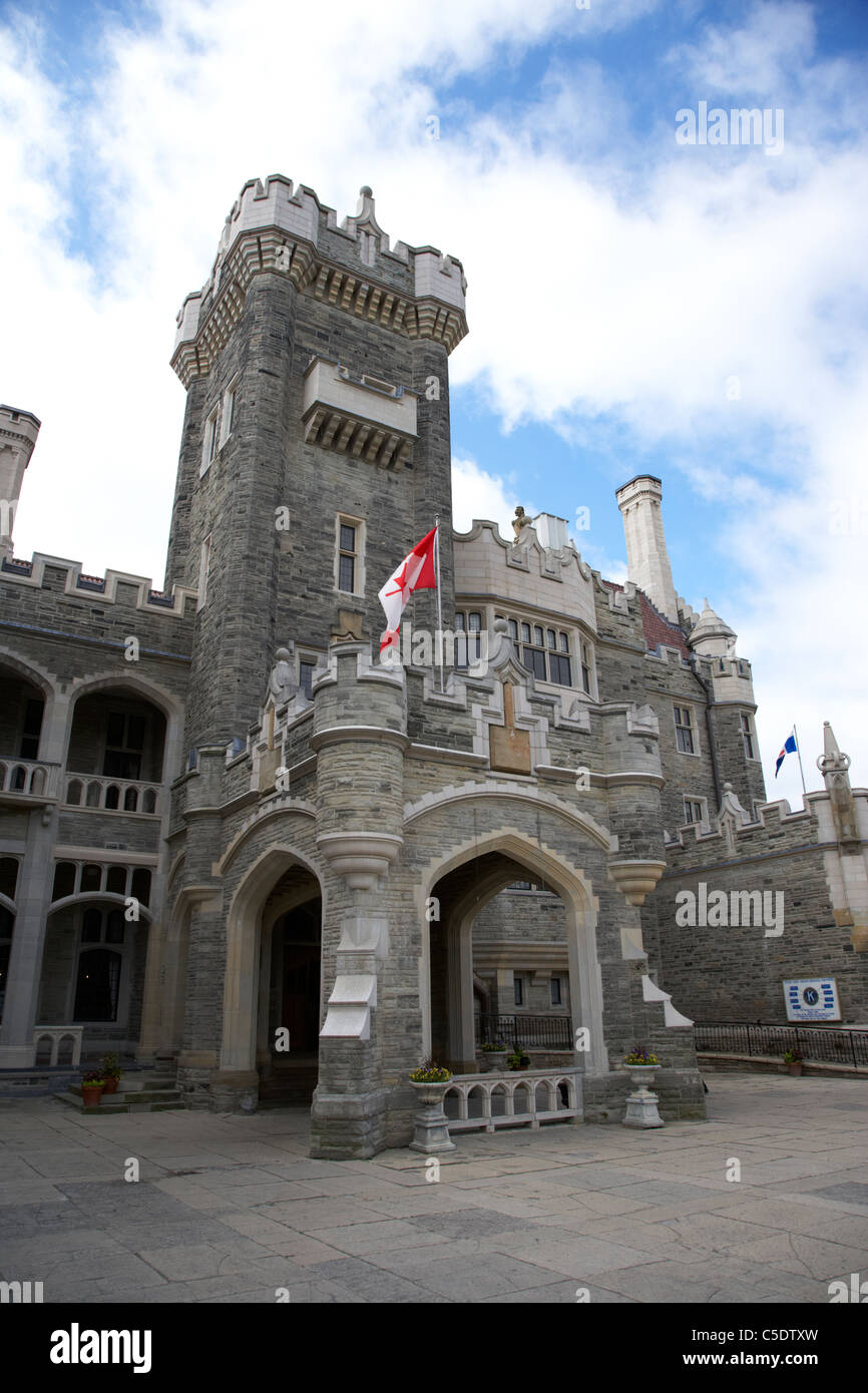entrance to casa loma toronto ontario canada Stock Photo - Alamy