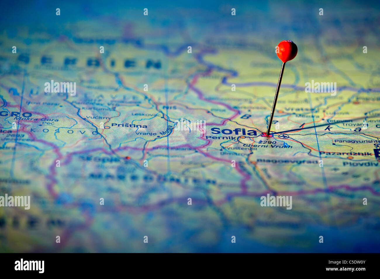 Sofia map hi-res stock photography and images - Alamy