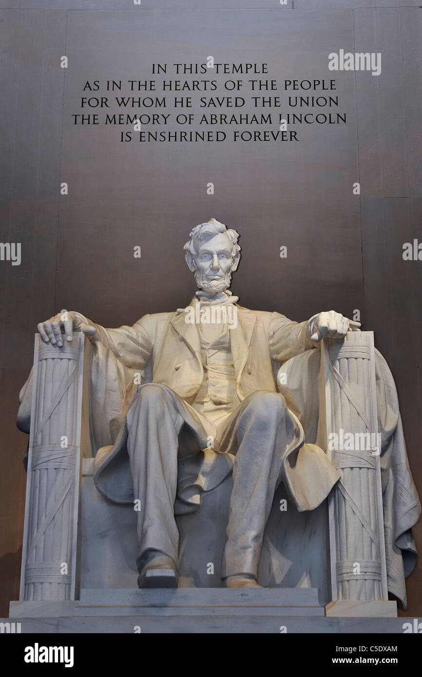 The Lincoln Memorial is a tribute to President Abraham Lincoln Stock ...