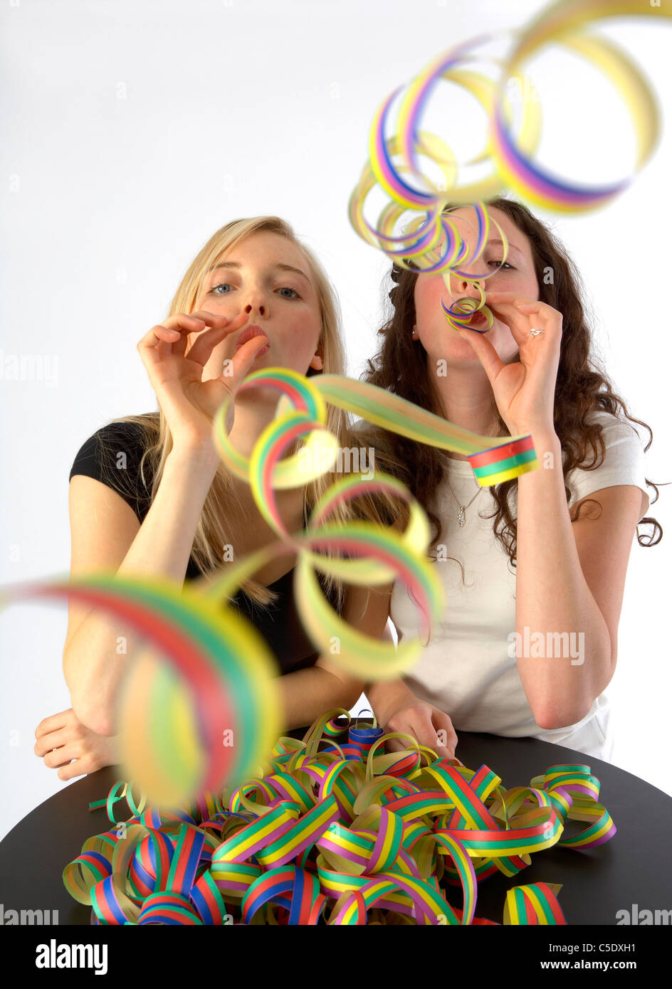 Streamers Party Blow High Resolution Stock Photography and Images - Alamy