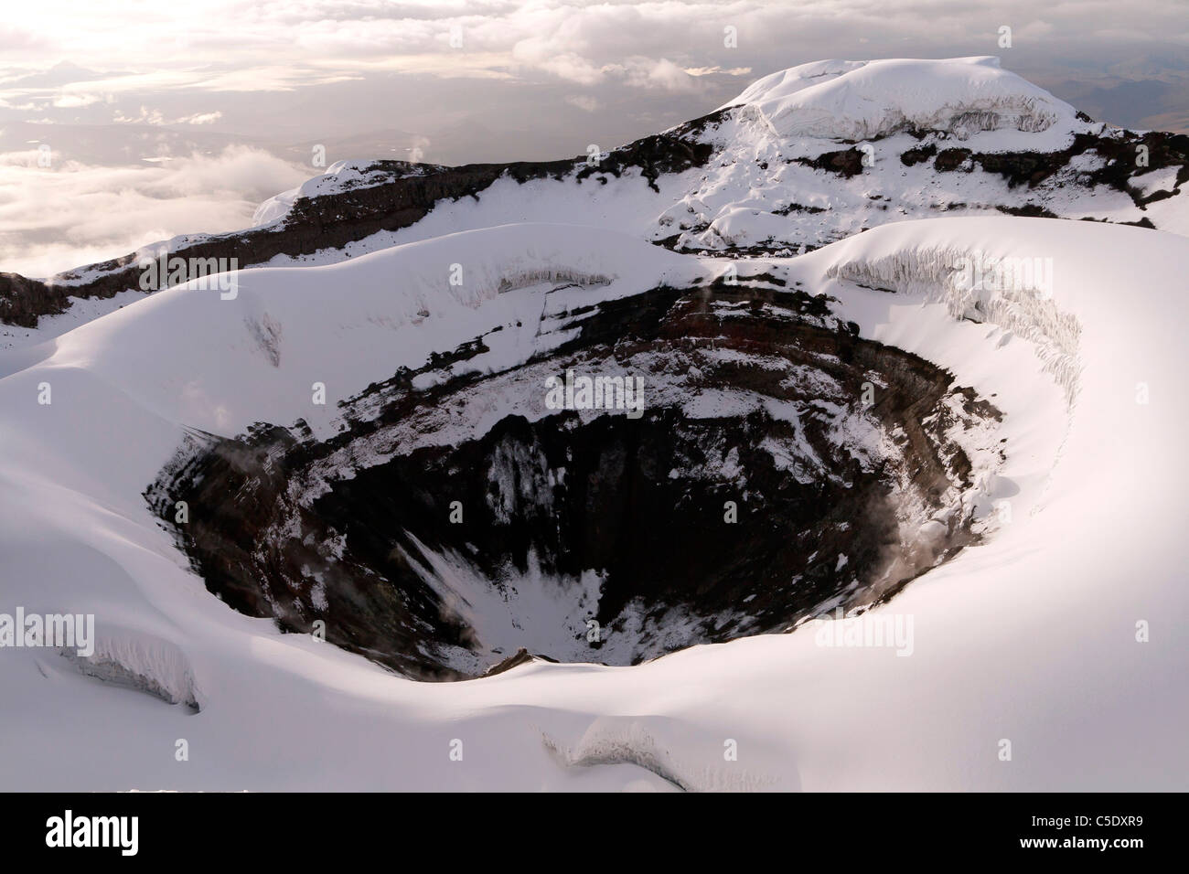 Cotopaxi volcano in Ecuador Andes, one of the highest active volcanoes ...