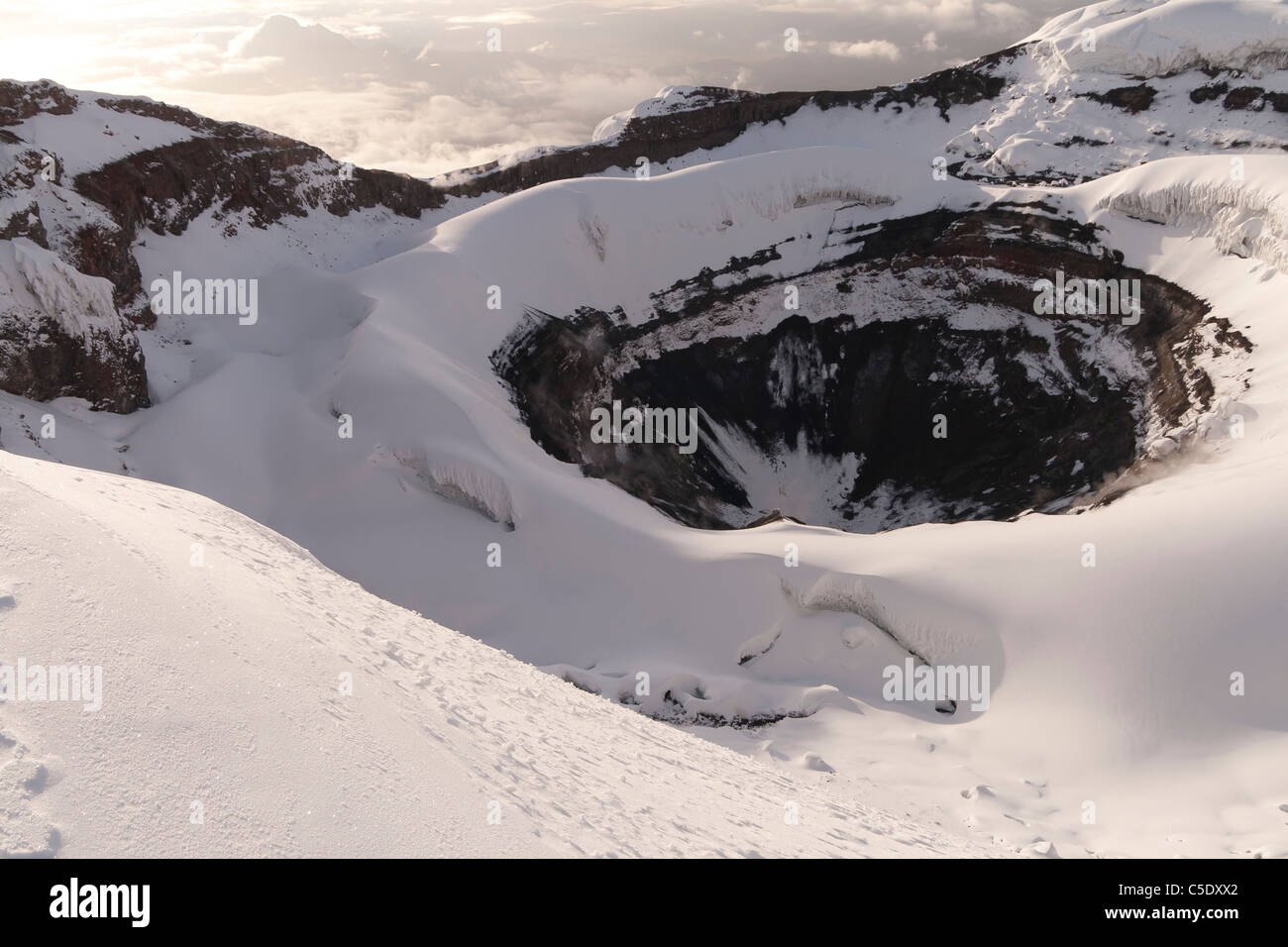 Cotopaxi volcano in Ecuador Andes, one of the highest active volcanoes ...