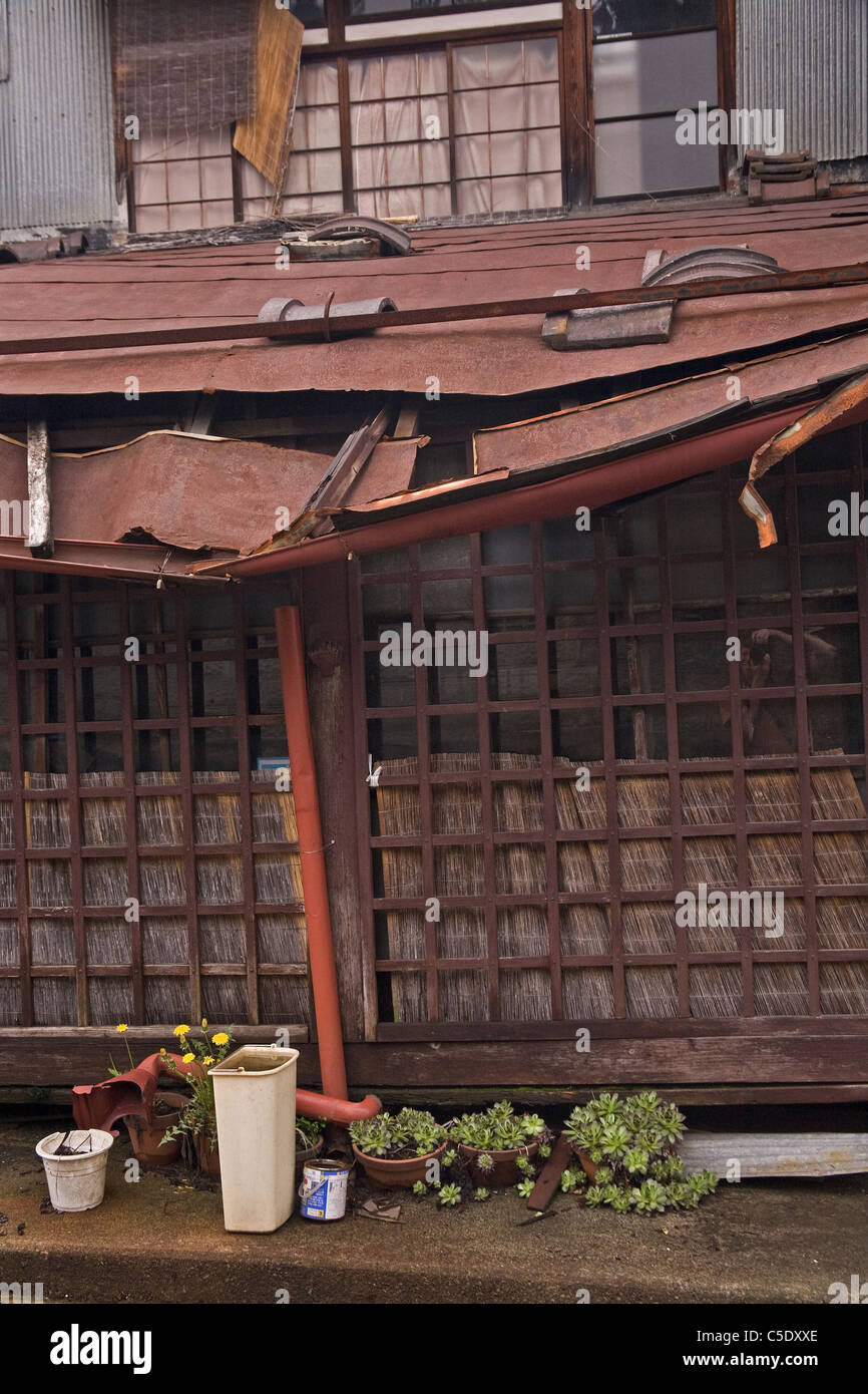 Poor working class housing in rural Japan Stock Photo - Alamy