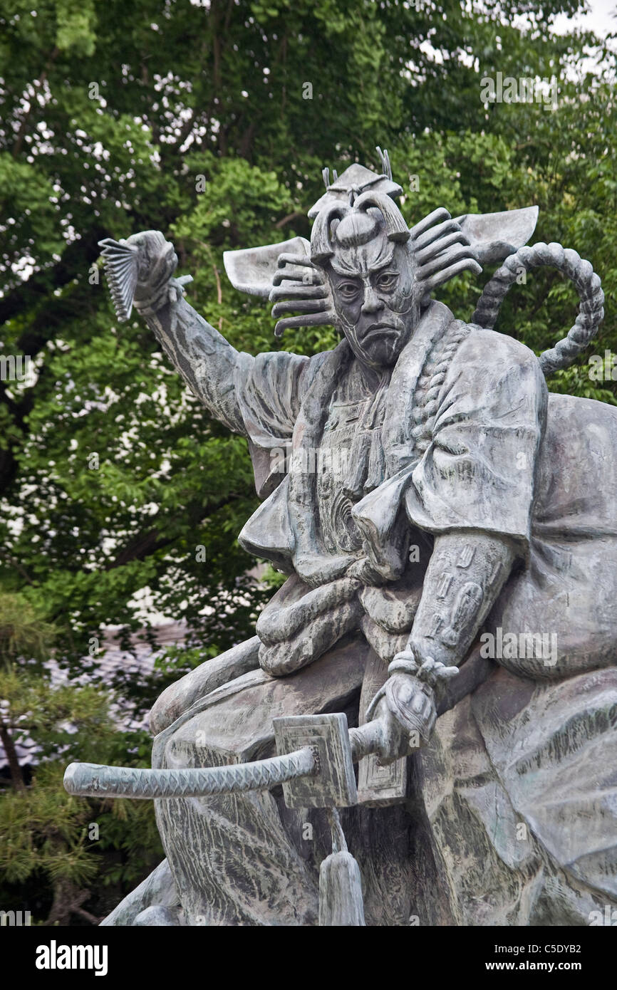 Kabuki statue of character Shibaraku Stock Photo - Alamy