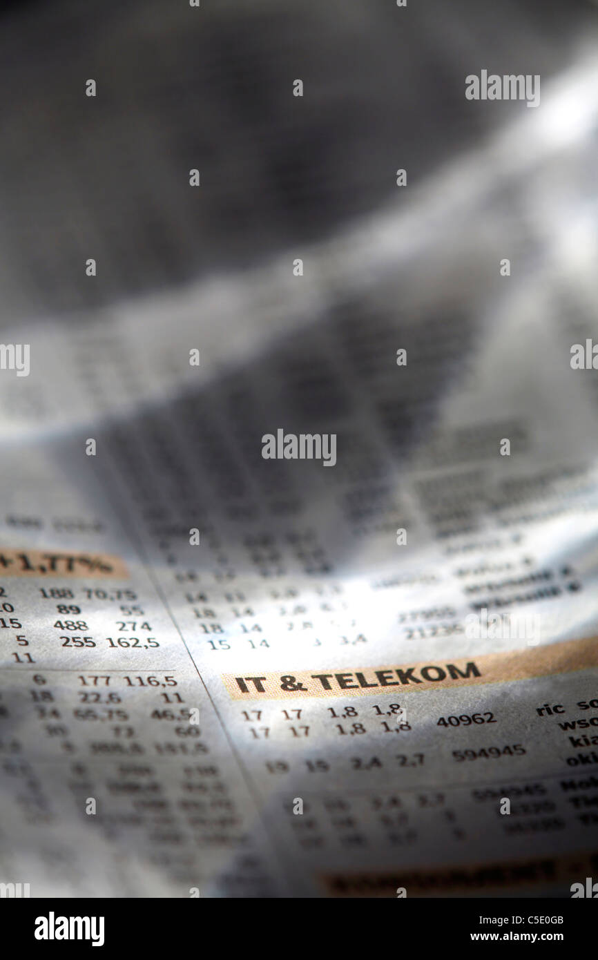 Exchange newspaper hi-res stock photography and images - Alamy