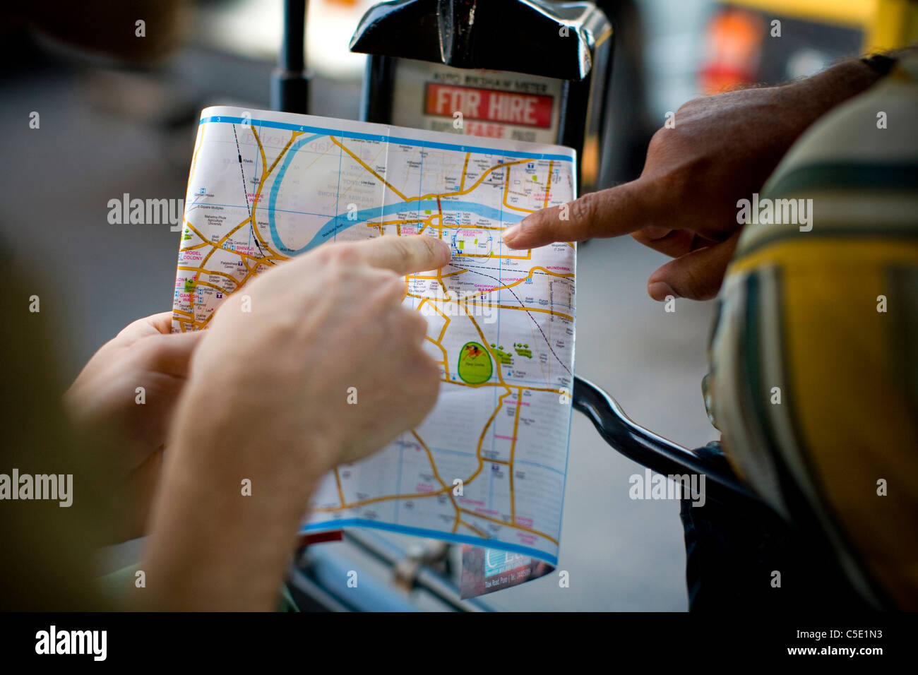 Meeting Map Hands Pointing High Resolution Stock Photography and Images ...