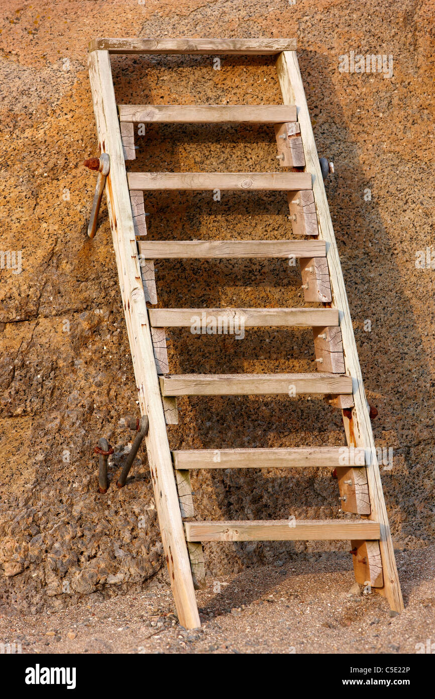 Wooden rock ladder hi-res stock photography and images - Alamy
