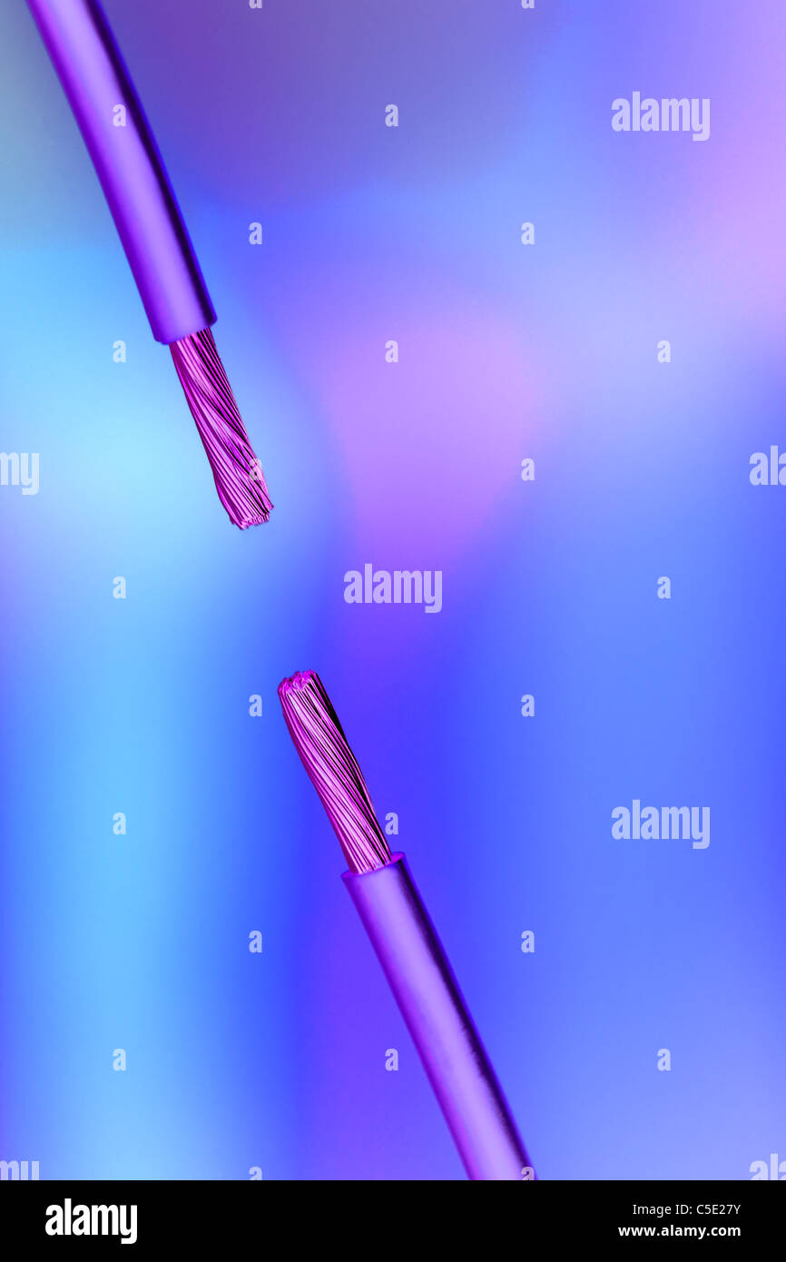 Purple cables hi-res stock photography and images - Alamy