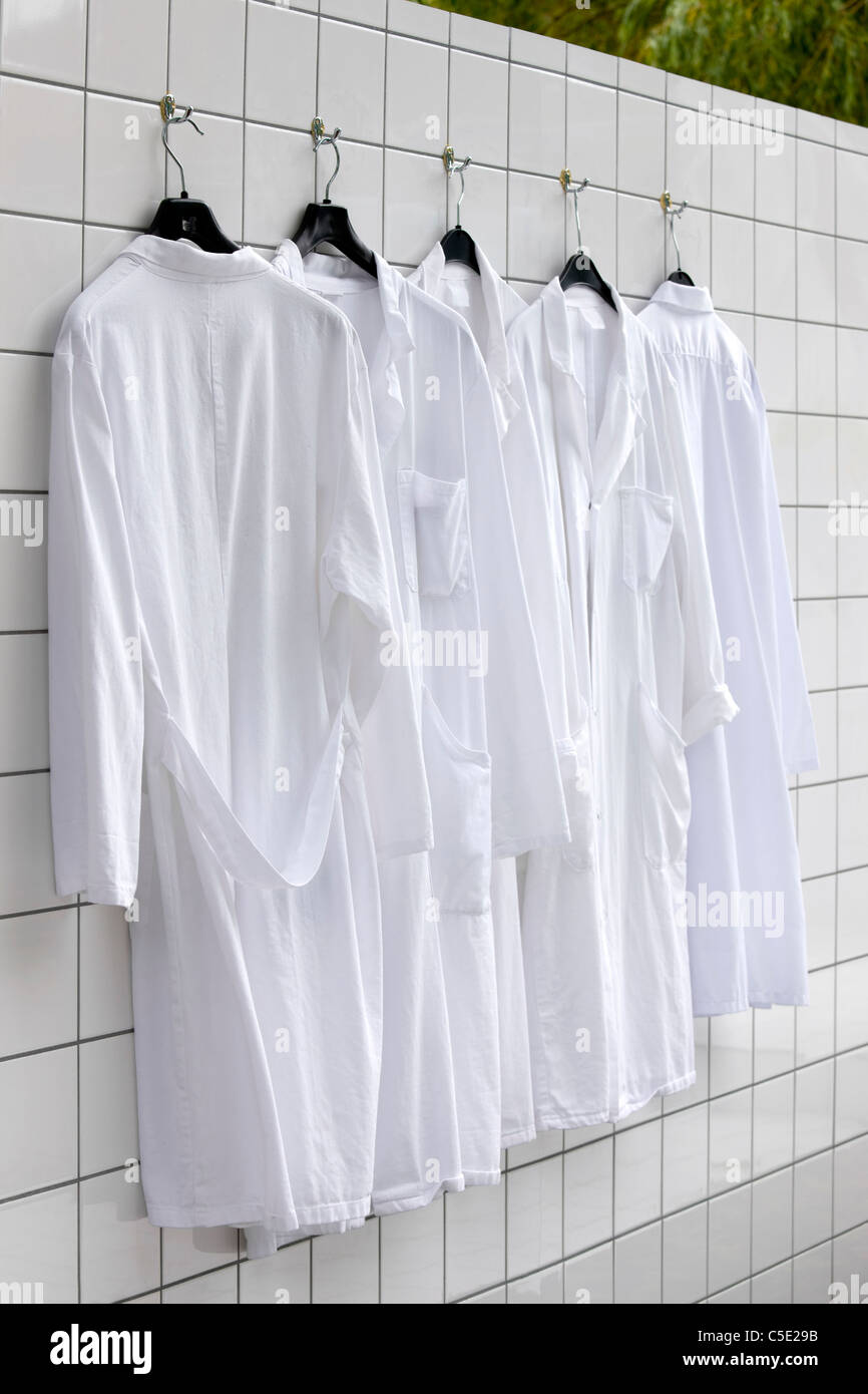 Bathrobes hanging hi-res stock photography and images - Alamy