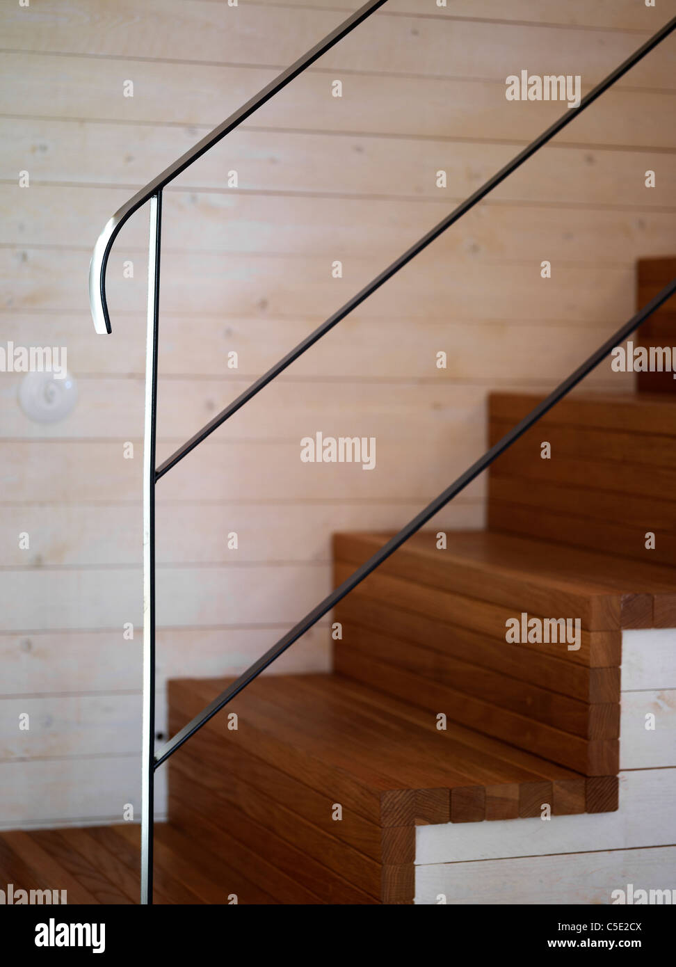 Villa white wall railing hi-res stock photography and images - Alamy