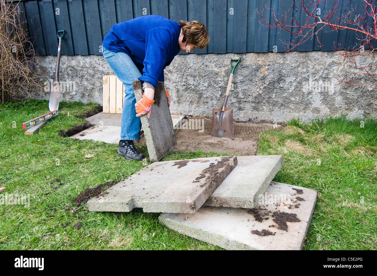 Paving plates hi-res stock photography and images - Alamy
