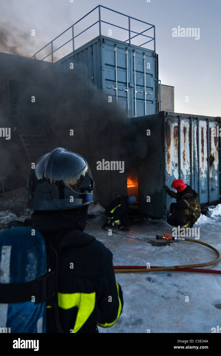 Professional firefighters hi-res stock photography and images - Alamy