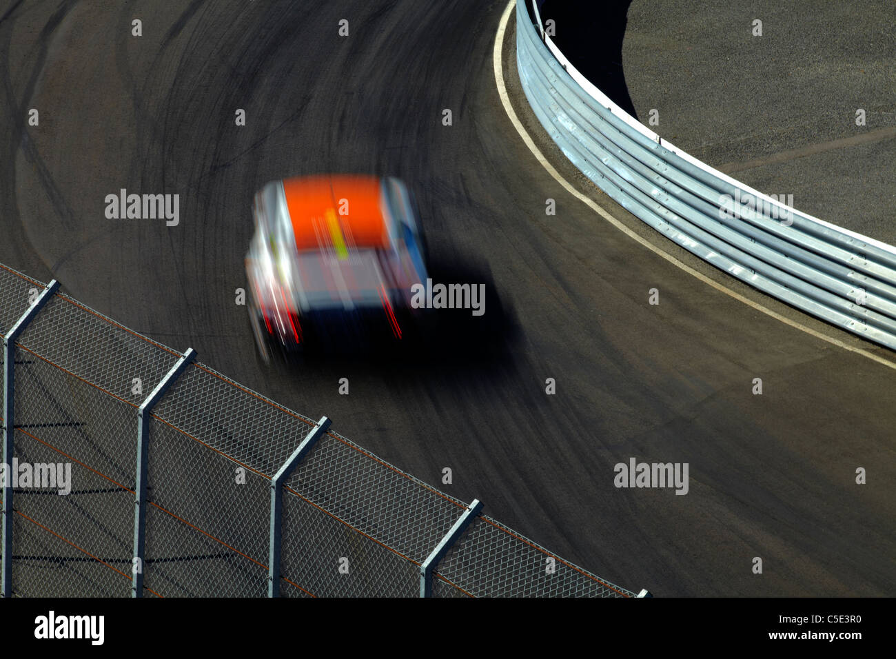 Orange racing car hi-res stock photography and images - Alamy