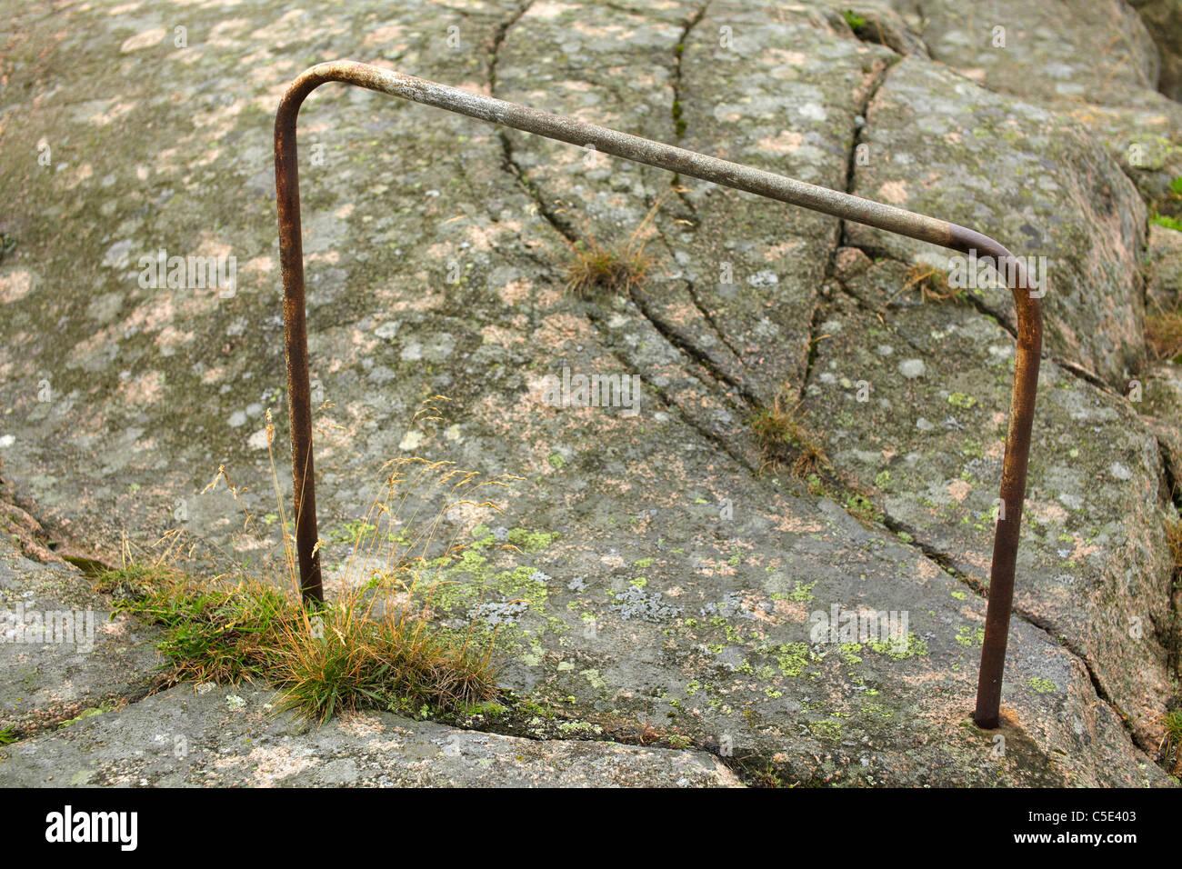 Iron rusty handrail hi-res stock photography and images - Alamy