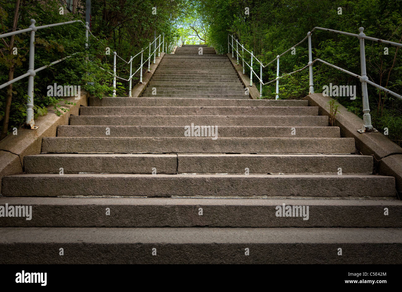 Stair stairs long steep hi-res stock photography and images - Alamy