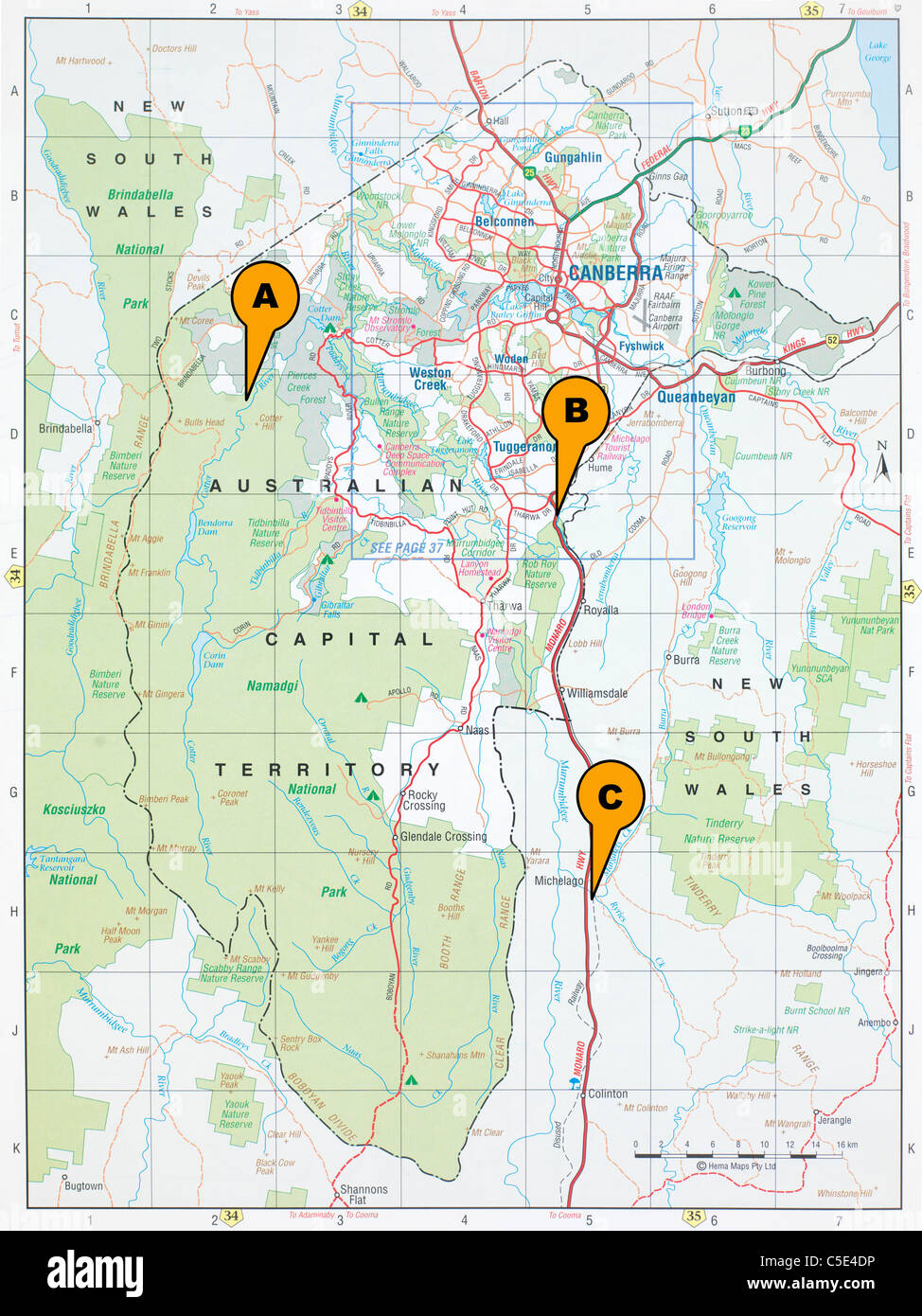 A road map Stock Photo - Alamy