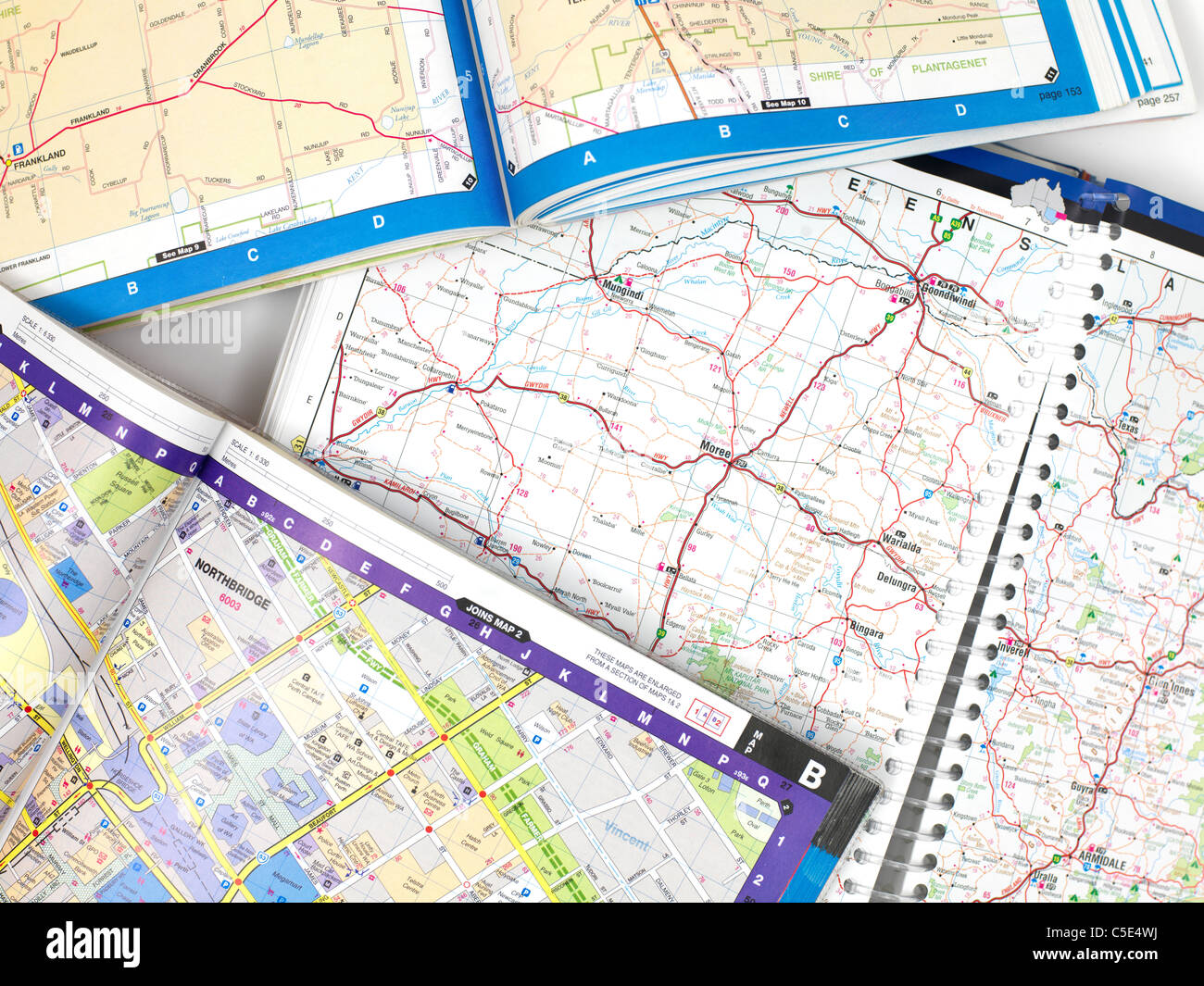 A road map Stock Photo - Alamy