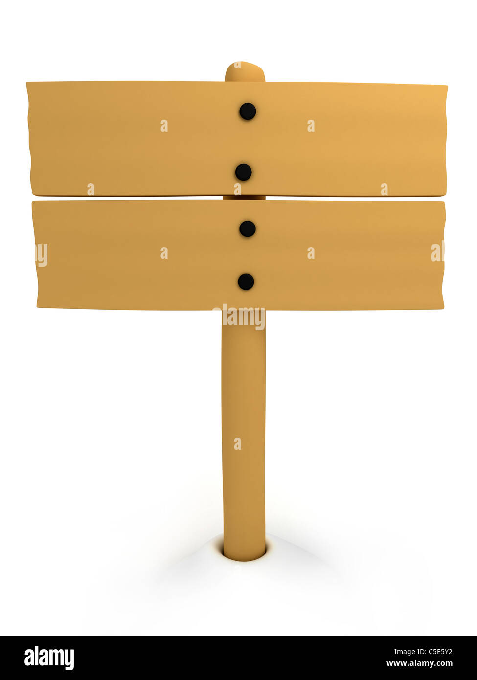 Empty indicative sign (done in 3d, isolated Stock Photo - Alamy