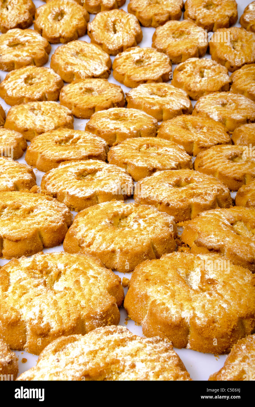 Studio photo of sweet cookies. Cookies background Stock Photo - Alamy