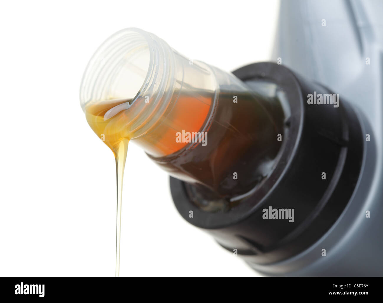 Can with car engine oil isolated on white Stock Photo - Alamy