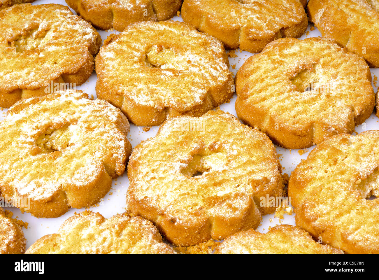 Studio photo of sweet cookies. Cookies background Stock Photo - Alamy