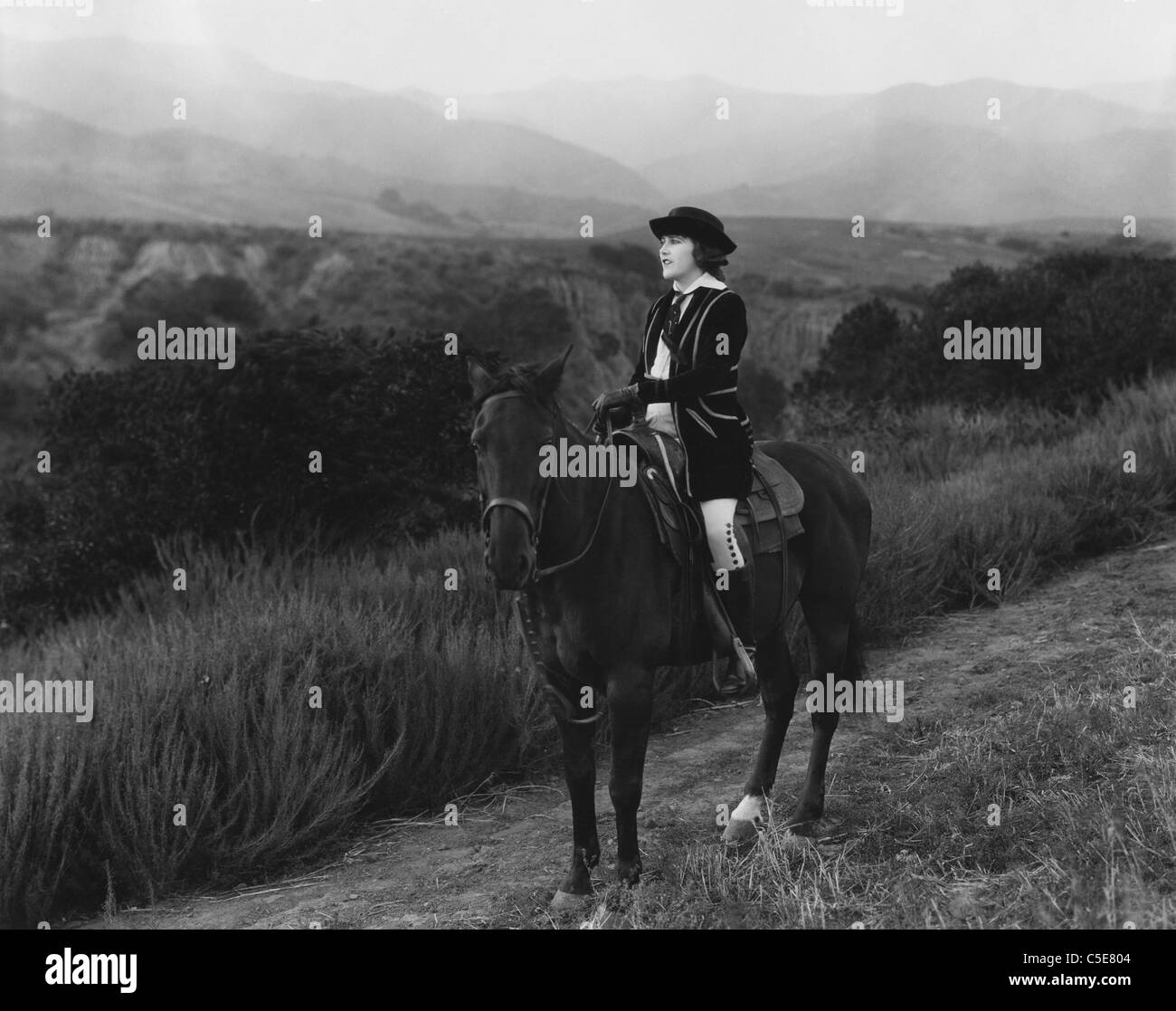 Nostalgic riding Black and White Stock Photos & Images - Alamy