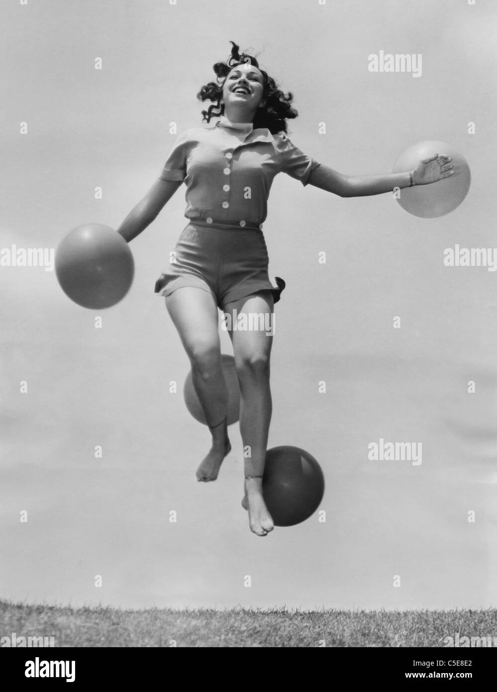 Jumping good Black and White Stock Photos & Images - Alamy