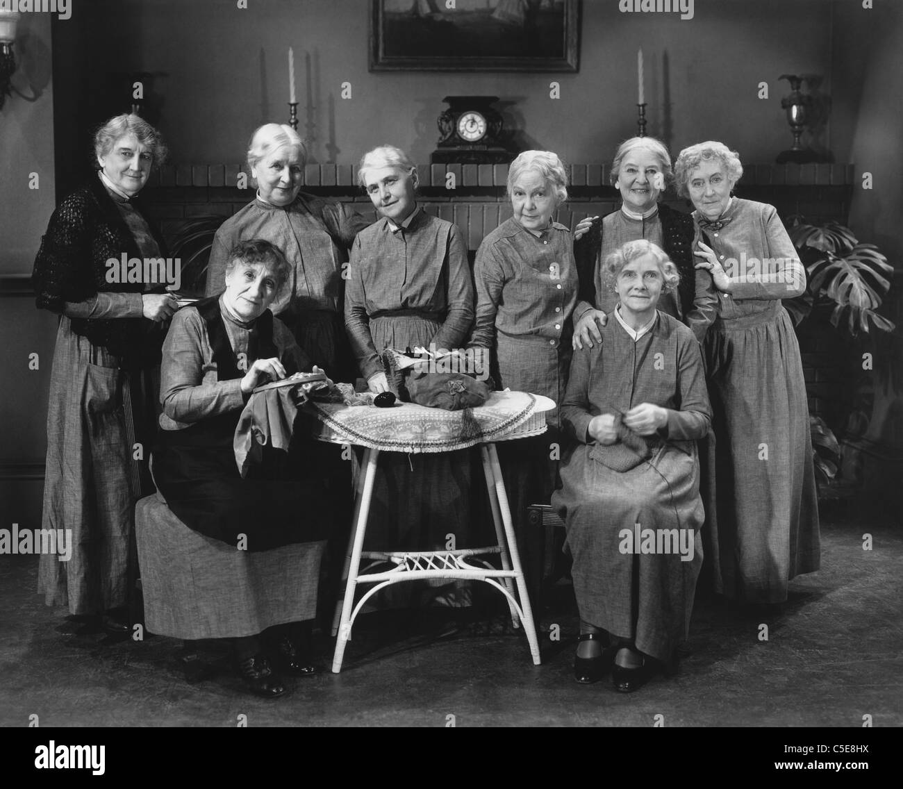 Group seniors Black and White Stock Photos & Images - Alamy