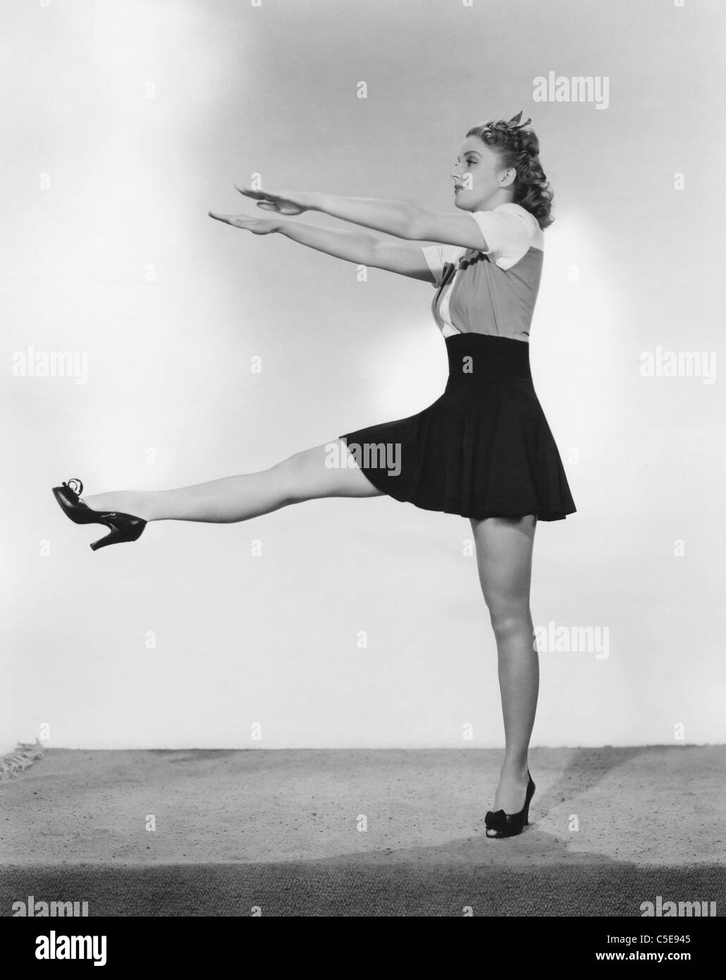 In high heels Black and White Stock Photos & Images - Alamy