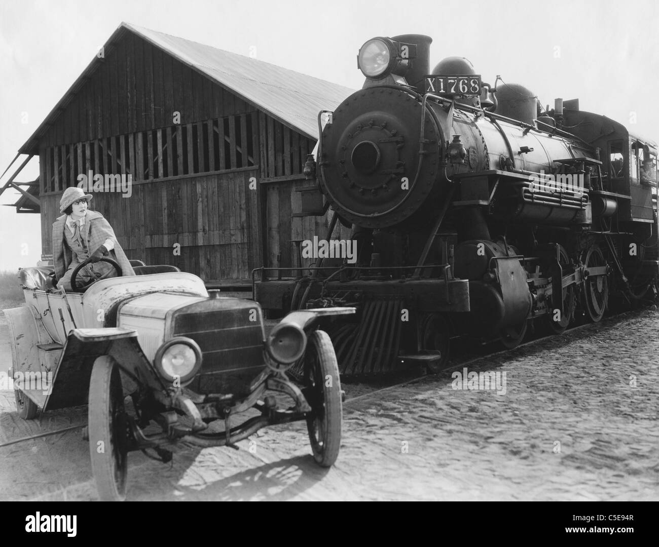 Front wheel car in Black and White Stock Photos & Images - Alamy