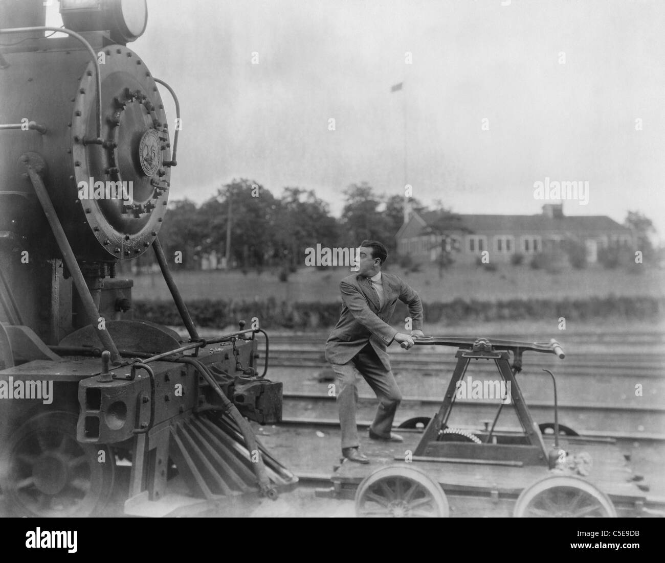 Scared by train hi-res stock photography and images - Alamy