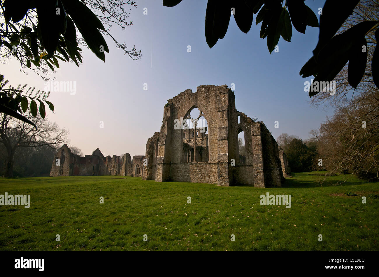 Netley Abbey Hampshire UK Stock Photo - Alamy