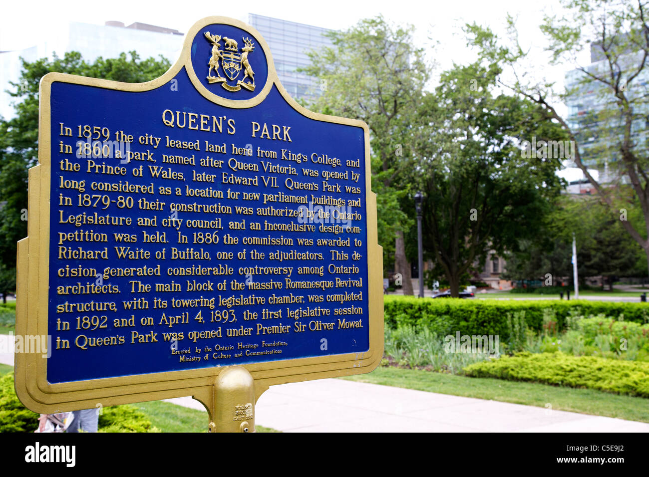 Toronto queens park hi-res stock photography and images - Alamy