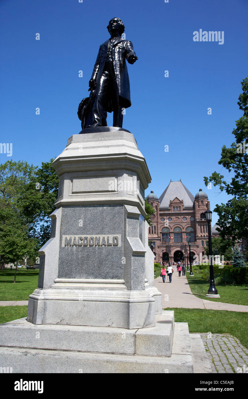 statue of sir john alexander macdonald first prime minister of canada ...