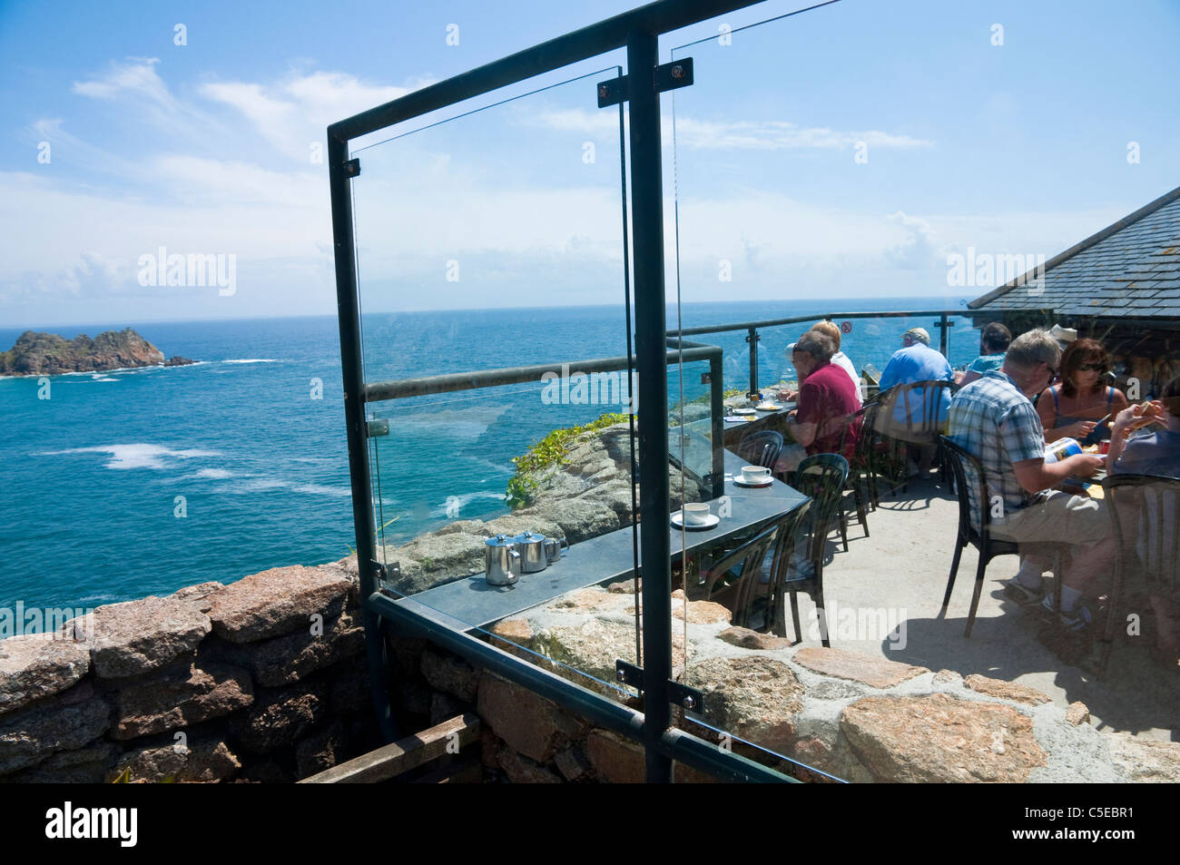 The Minack Theatre / Cafe - dramatic setting and stunning sea views of ...